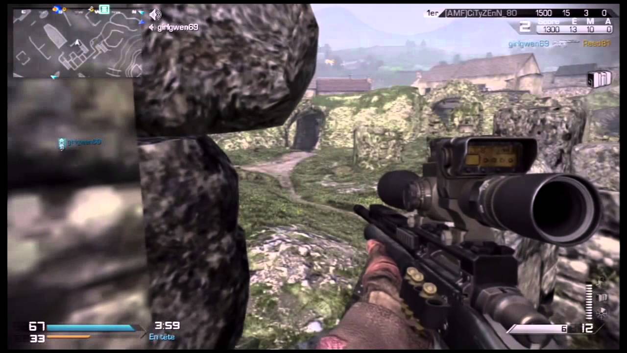CoD:Ghost - découverte des snipers ( L115 Vs USR ) Live commentary ...