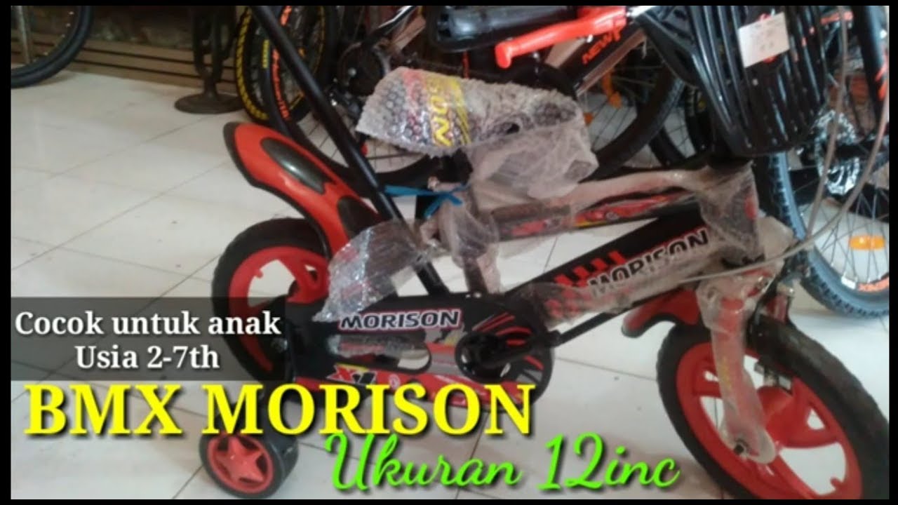Sepeda bmx morison 12 inc - YouTube