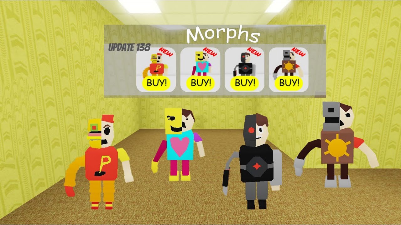 New backrooms Morphs roblox boxy boo box Update 138 - YouTube