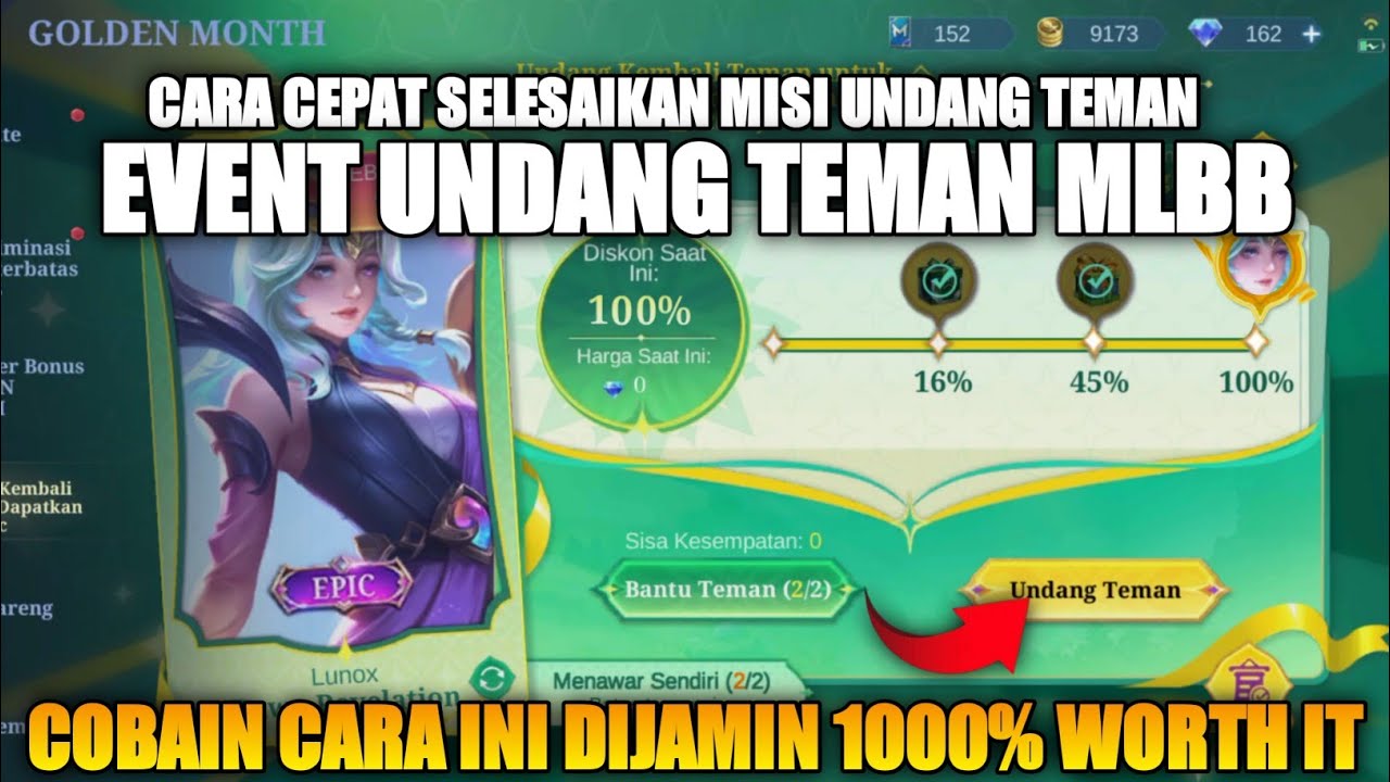 MLBB GOLDEN MONTH!! CARA CEPAT SELESAIKAN MISI UNDANG KEMBALI TEMAN ...