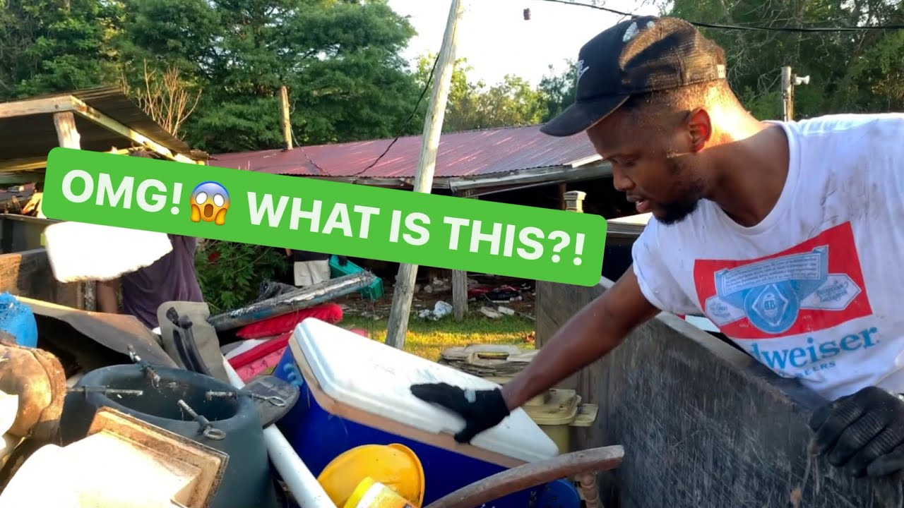 Hardest junk removal job EVER! $1100 in 2 hrs - YouTube