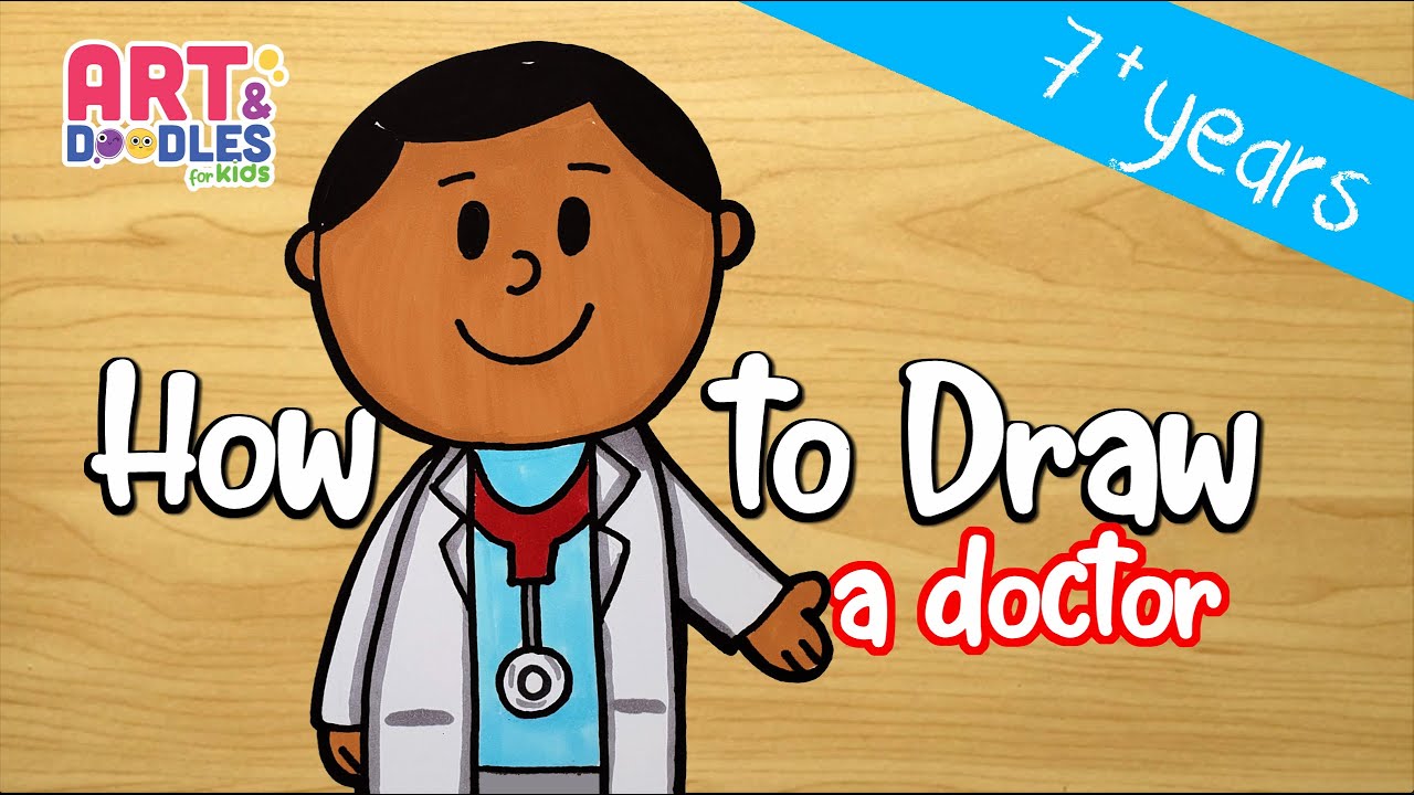 How to draw a DOCTOR - health care hero - National Doctors Day - YouTube