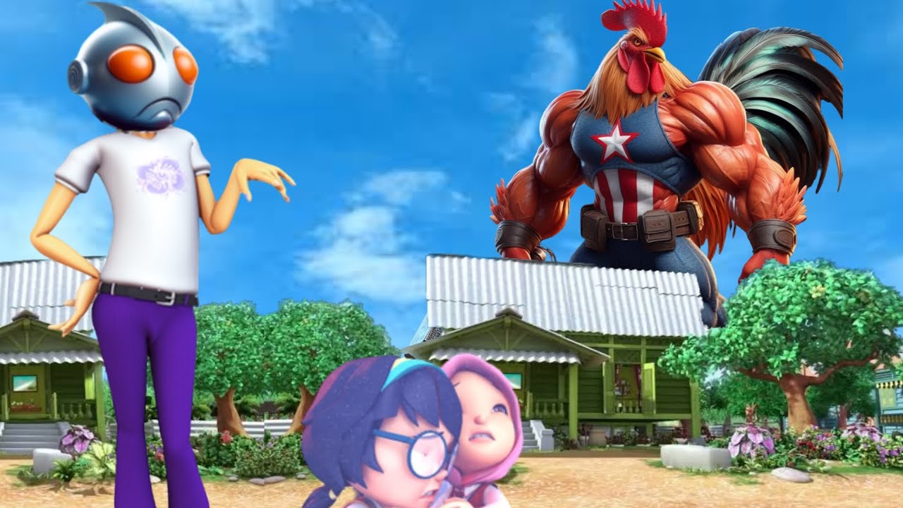 Ultramen ketot abang saleh melawan kapten ayam jago - YouTube