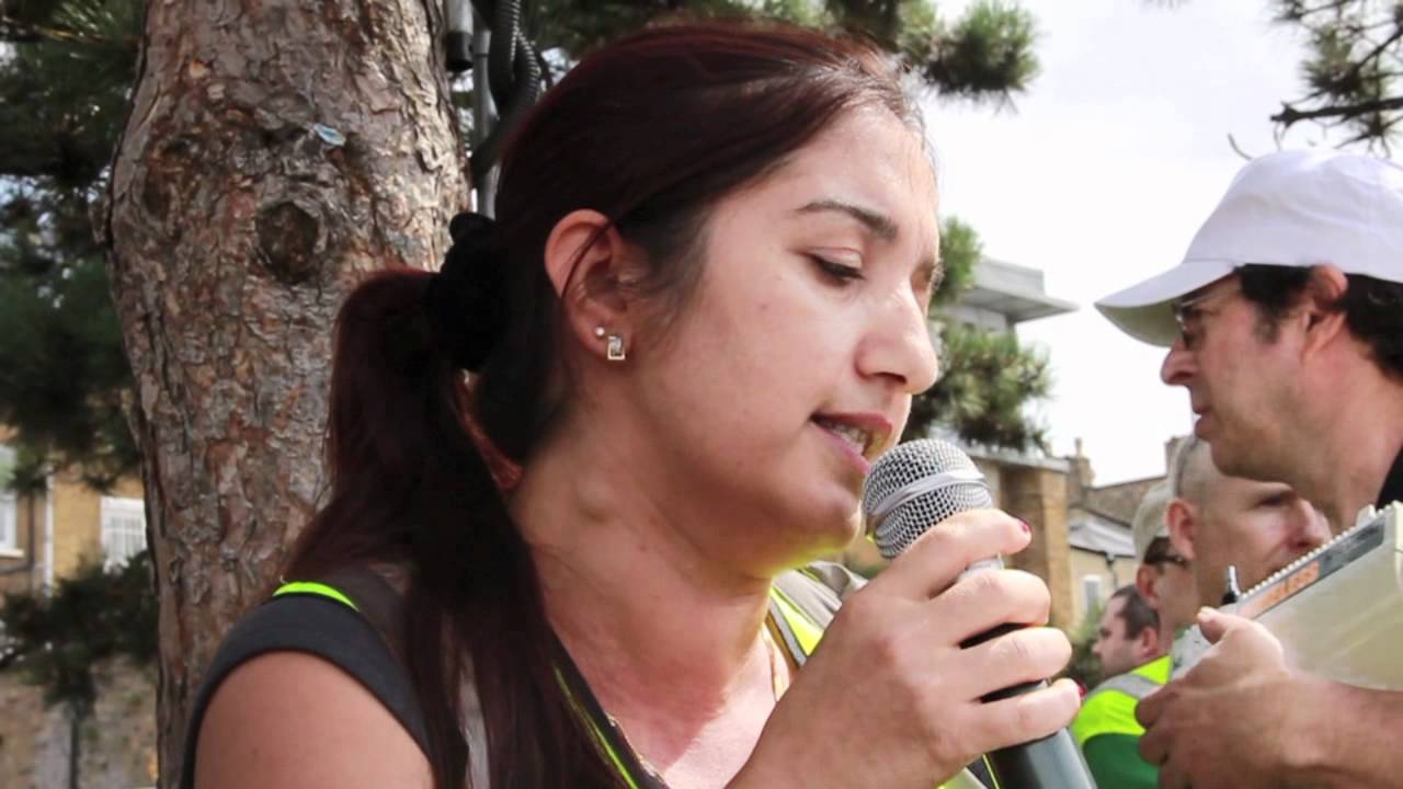 Organizer Speaks at North London Unity Demonstration - YouTube