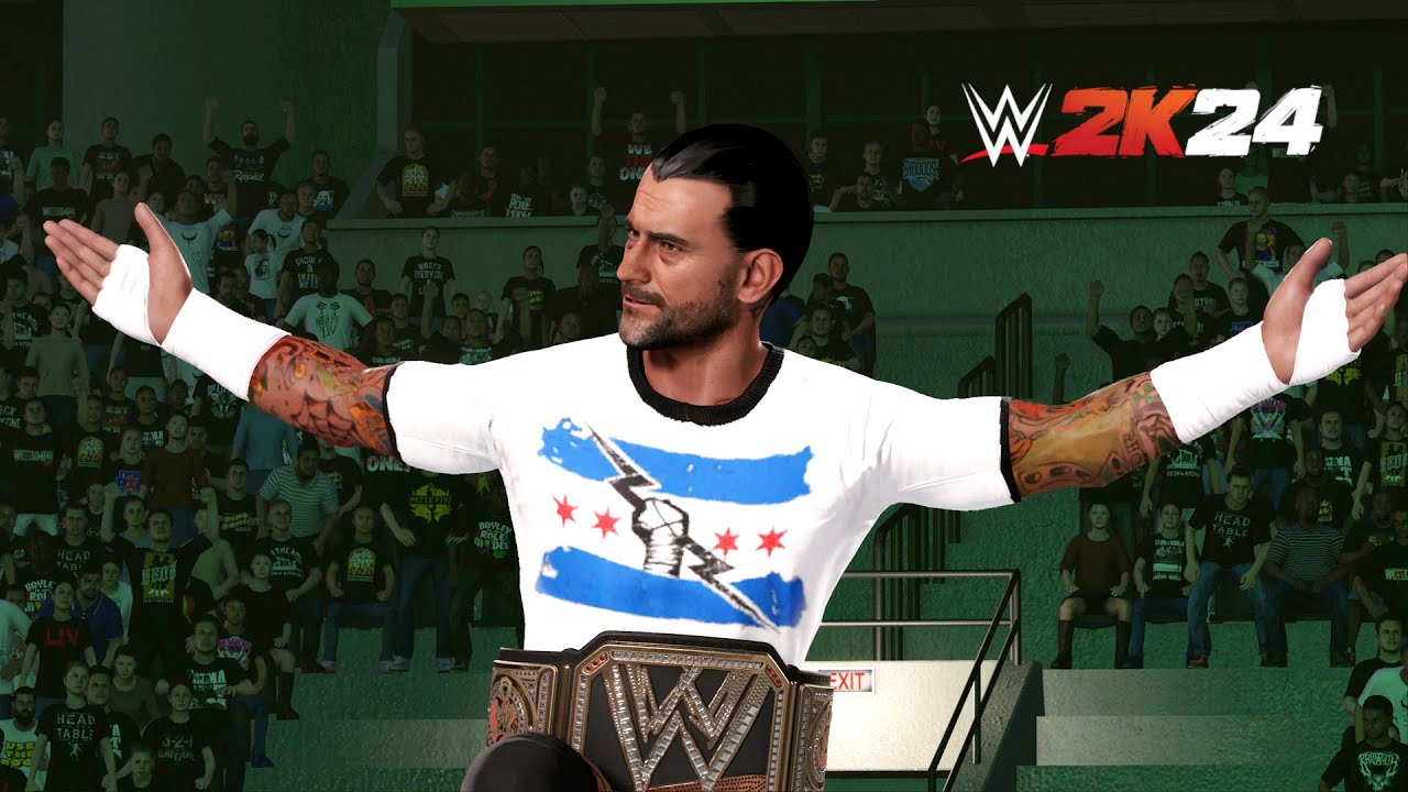 WWE 2K24 - CM Punk WWE Championship ENTRANCE (PS5) - YouTube