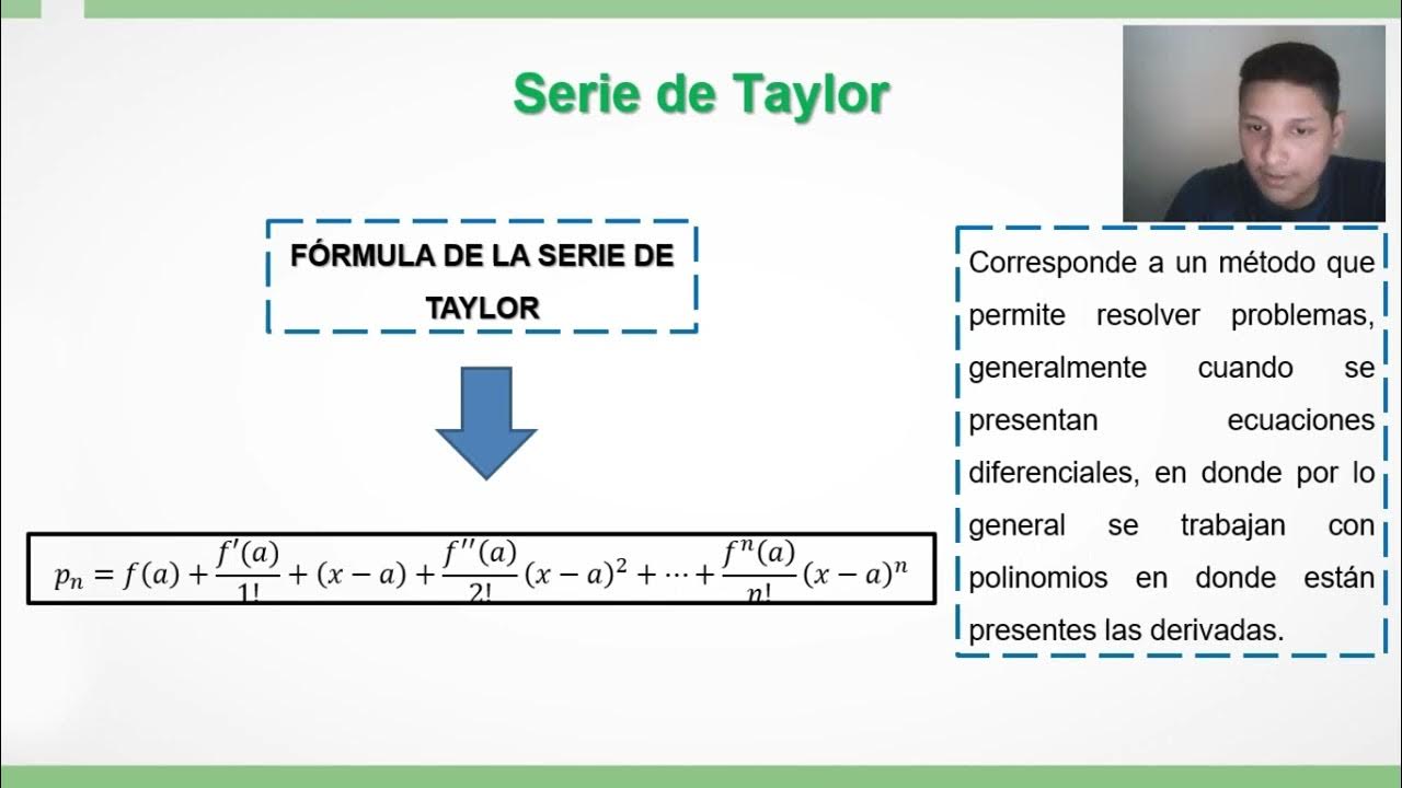 Importancia y aplicación de los métodos numéricos - Serie de Taylor ...