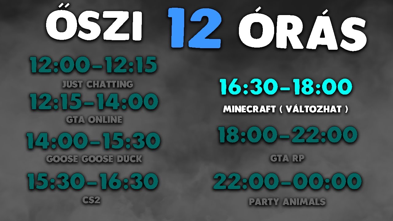 Minecraft | 12 ÓRÁS STREAM | 10.08. - YouTube