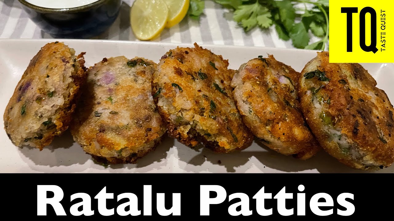 How to make Ratalu patties|vrat recipes|રતાળાની ફરાળી પેટીસ|Purple yam ...