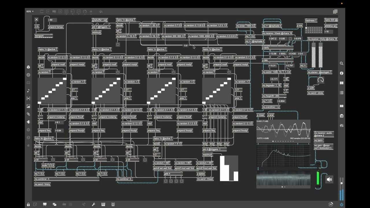 Max/MSP Wavetable synthesis with FDN reverb - YouTube