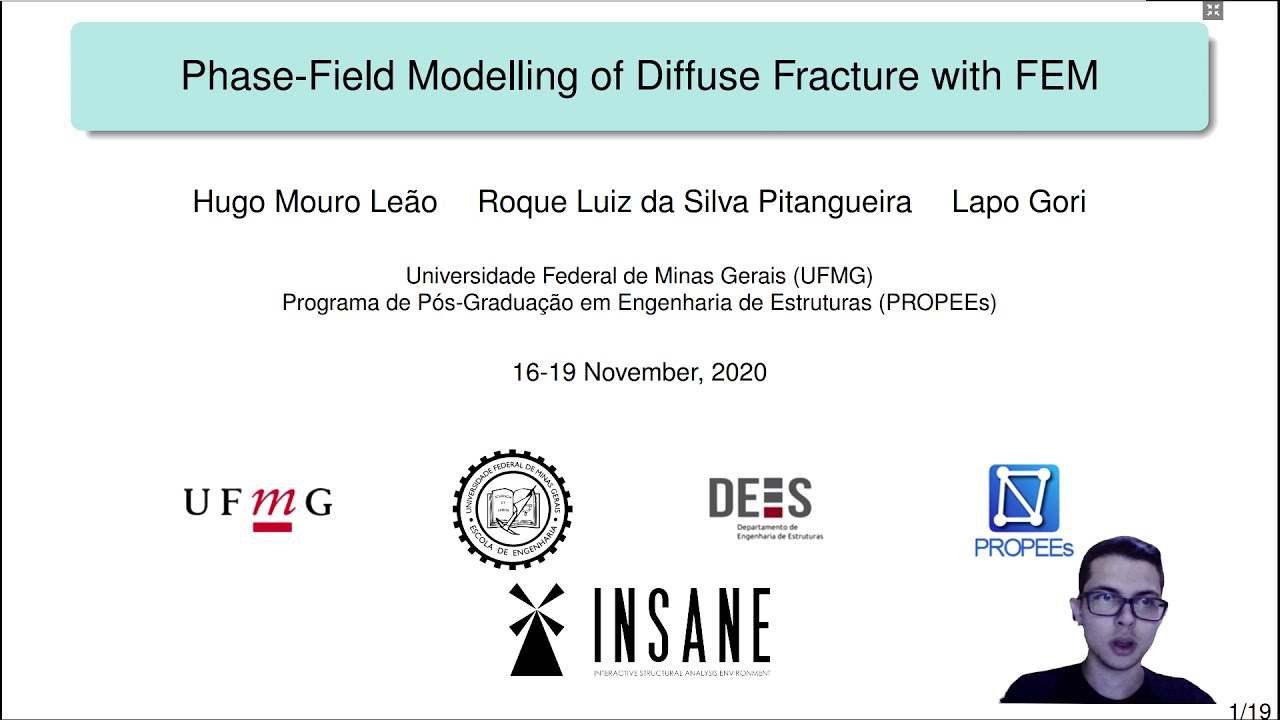Phase-field modelling of diffuse fracture with FEM - YouTube