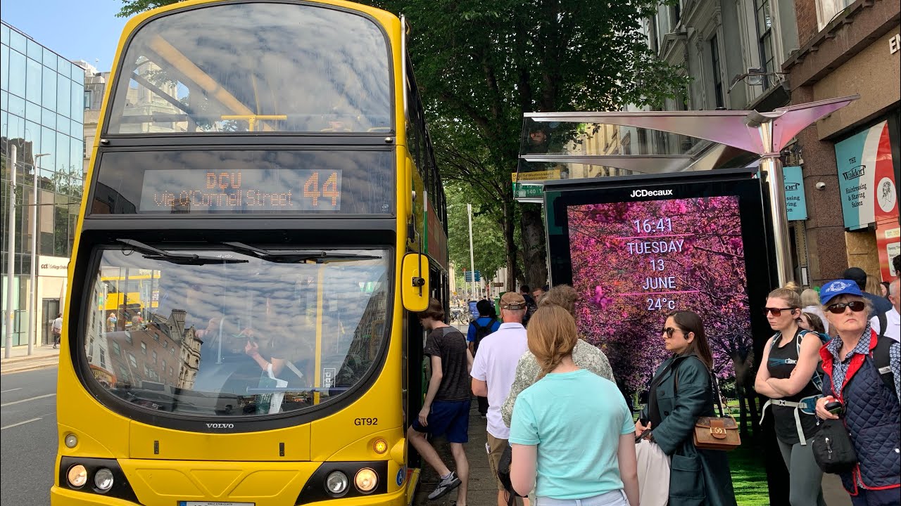 A Ride Onboard Dublin Bus Wright Gemini 2 B9TL (GT92) | Route 44 to DCU ...