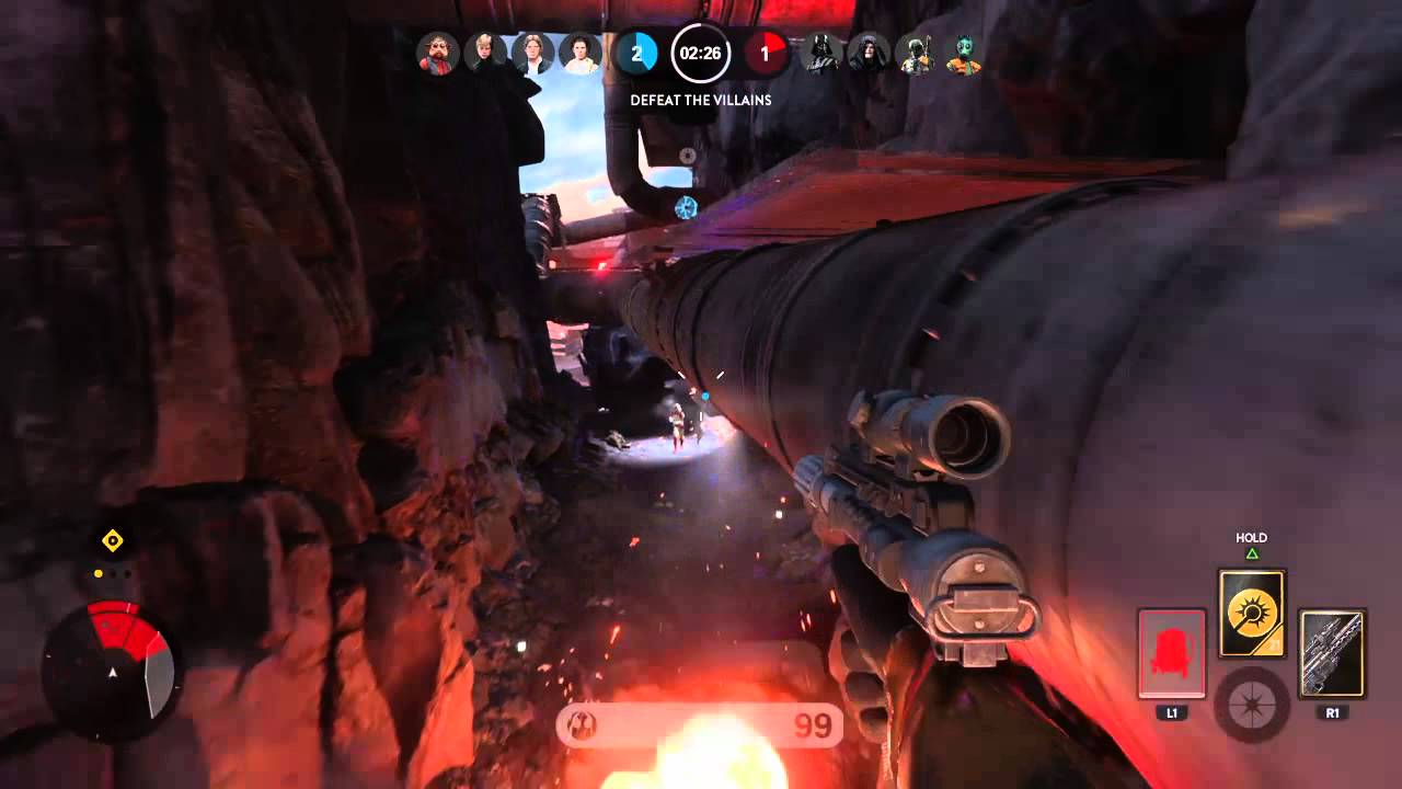 STAR WARS Battlefront retreating jump pack kill. - YouTube