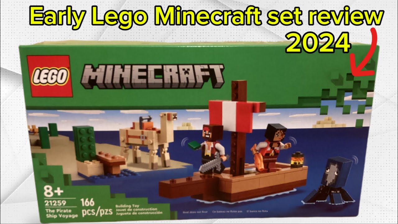 Lego Minecraft, the pirate ship voyage, set #21259, early review - YouTube