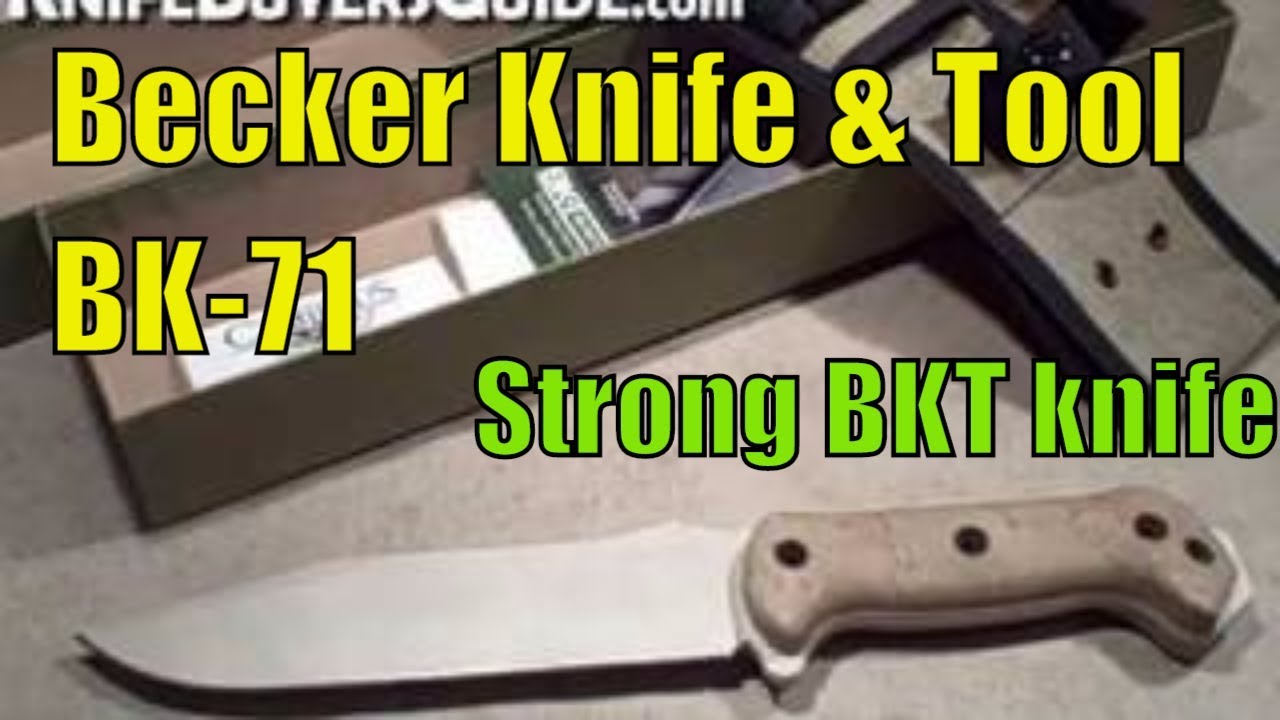 Becker Knife & Tool BK-71 Review the Combat Utility Knife is Rare ...