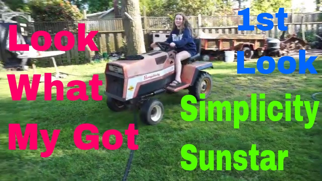 I just got a Simplicity Sunstar 20hp Tractor ~ Let's take our 1st Look ...
