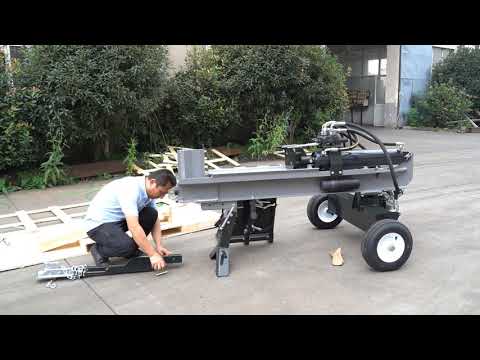 35Ton Log Lift Log Splitter Pre-assembled Package Assembly - YouTube
