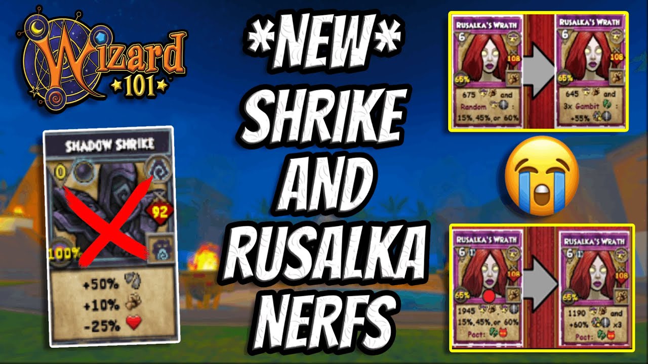 Wizard101: *NEW* Shrike and Rusalka Changes! - YouTube