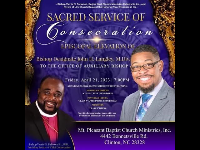 Bishop Consecration Invitation
