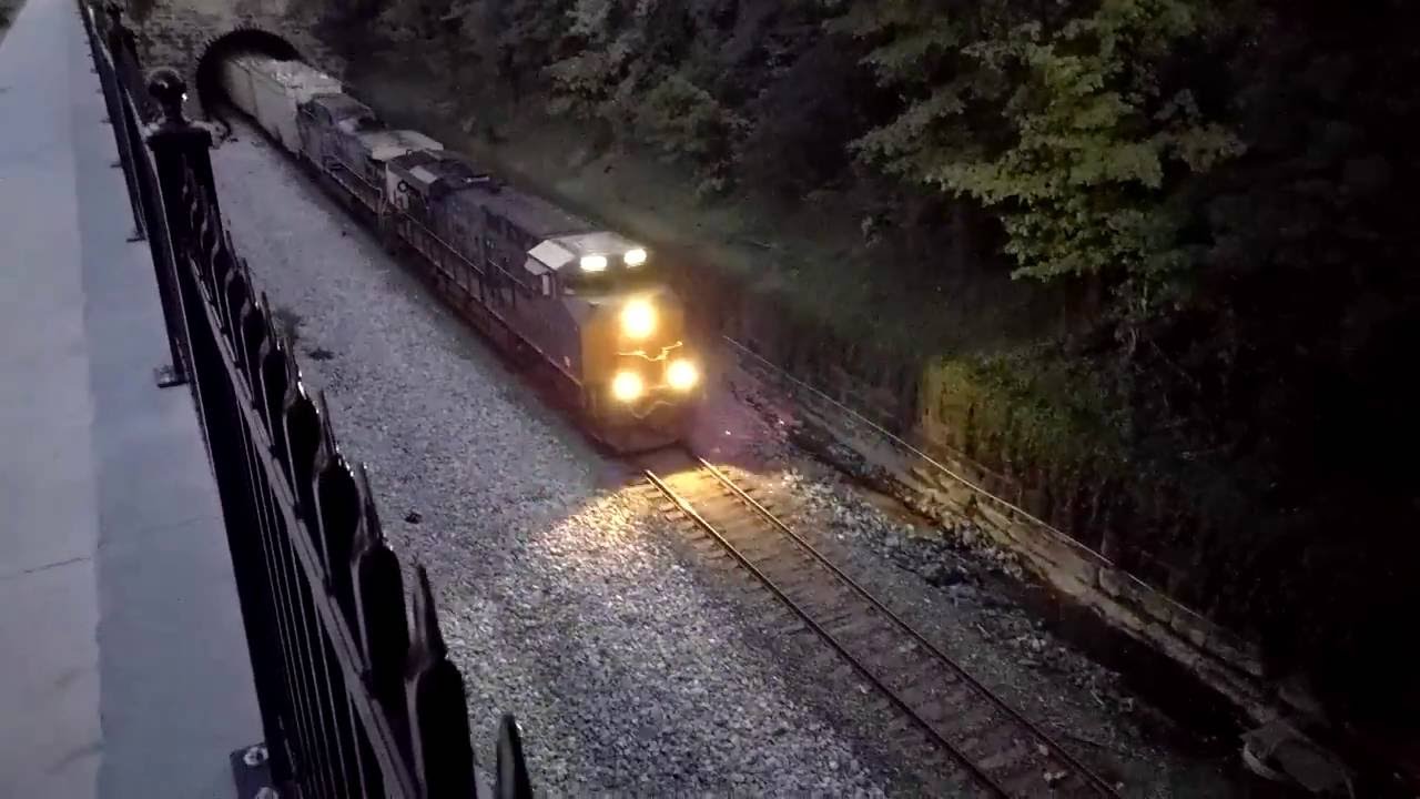 CSX #3240 and #325 on Baltimore Belt Line with Debris Train - YouTube