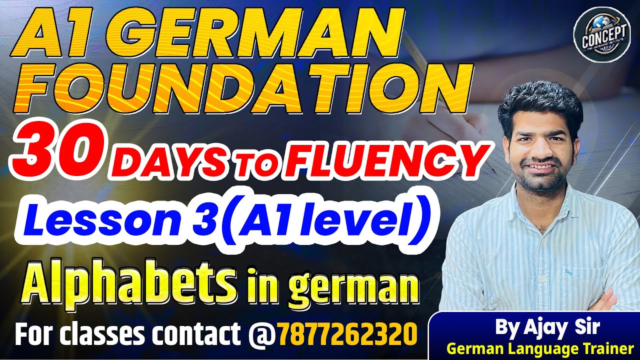 A1 German Foundation | Lesson 3 (A1 Level) | 30 Days to Fluency ...