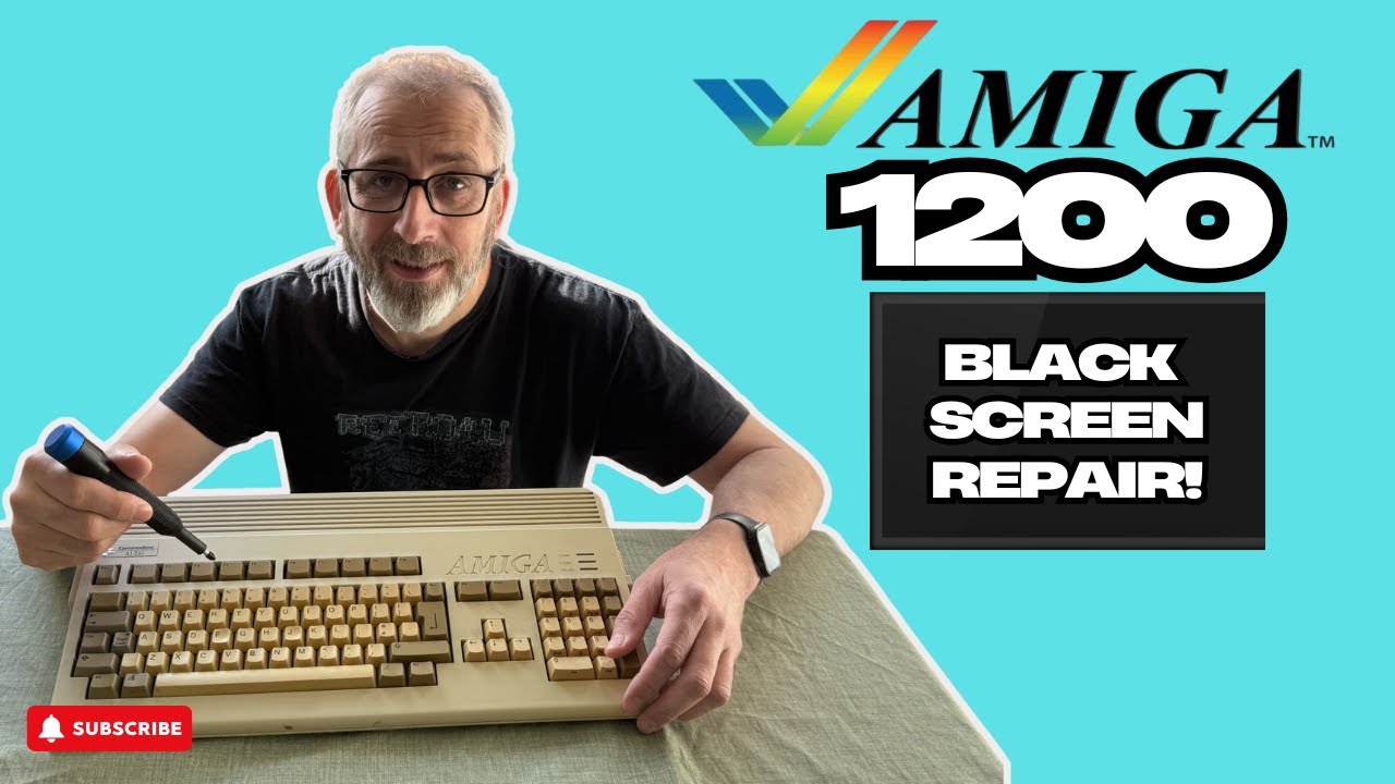 Fixing a BLACK SCREEN Amiga A1200 - YouTube