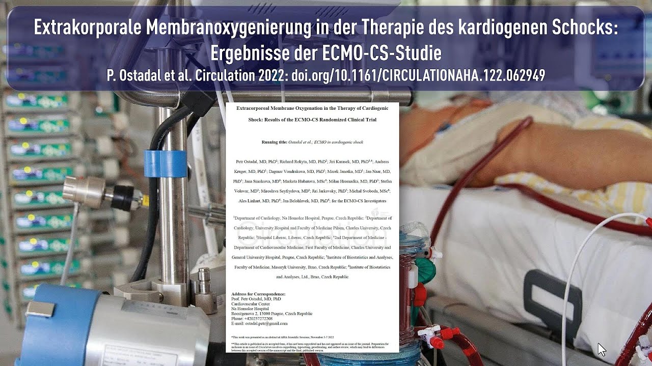 VA-ECMO in der Therapie des kardiogenen Schocks Ergebnisse der ECMO- CS ...