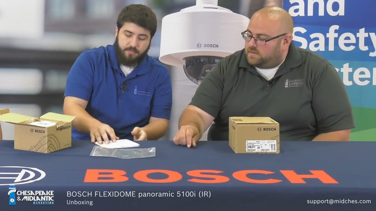 Bosch FLEXIDOME panoramic 5100i (IR) Unboxing - YouTube