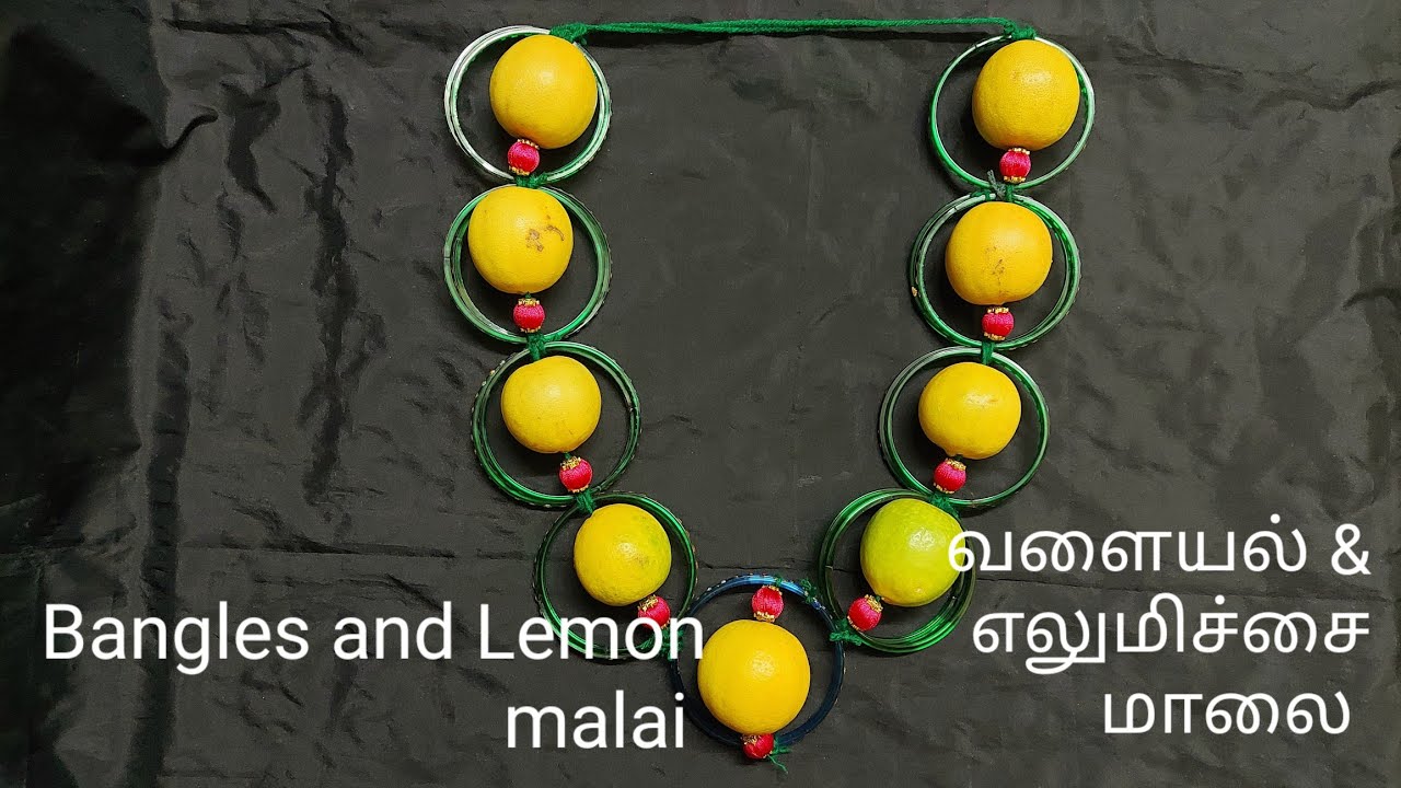 DIY Bangles and Lemon malai | Aadi maadham spl garland @ cooking and ...