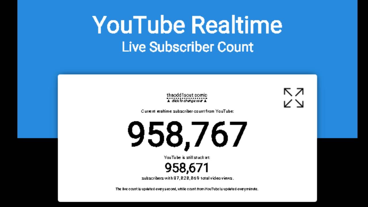 Countdown to 1,000,000 Subs - July 23rd, 2016 - YouTube