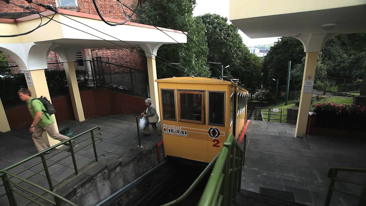 Kauno Žaliakalnio funikulierius - YouTube