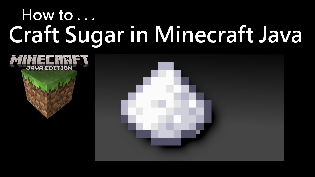 How To Craft Sugar in Minecraft Java - YouTube