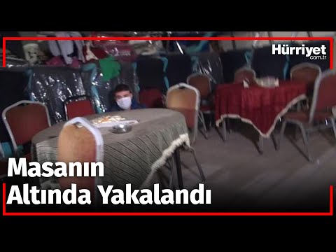 Kıraathane Baskınında Masanın Altında Yakalandı! Bahanesi Şoke Etti