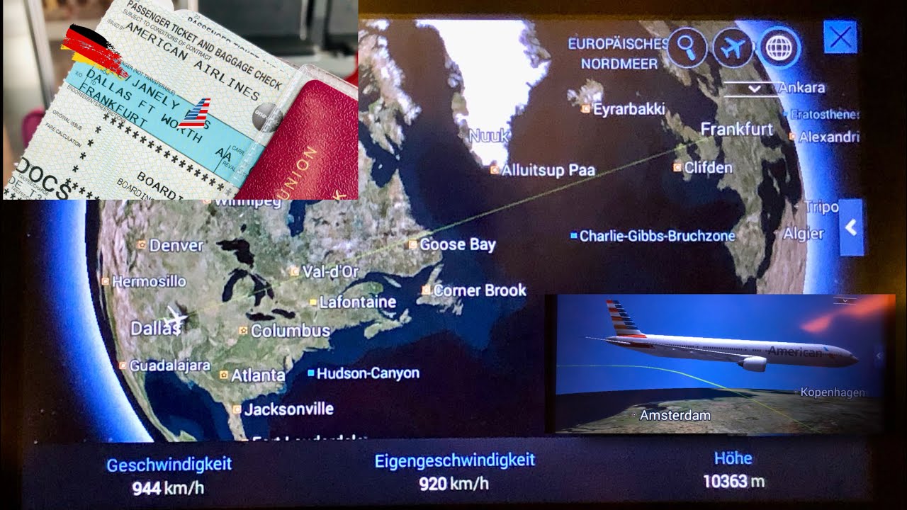 ⭕️American Airlines AA70: Dallas🇺🇸 to Frankfurt 🇩🇪• Pinay-German Couple ...