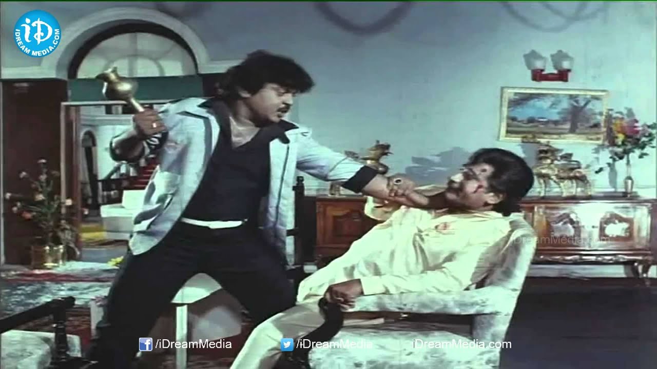 Rowdeelaku Rowdy Movie - Vijayakanth, SS Chandran, Rajesh Nice Scene ...