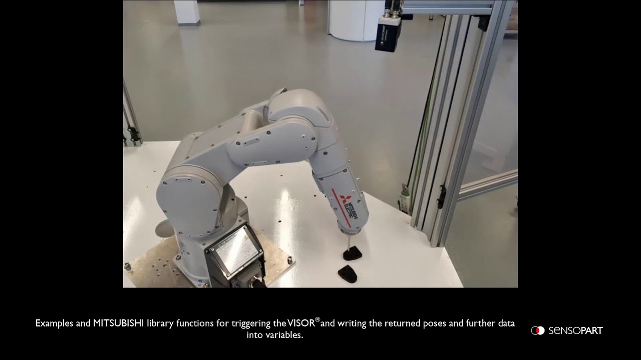 Vision camera VISOR® Robotic - MITSUBISHI Library - SensoPart - YouTube