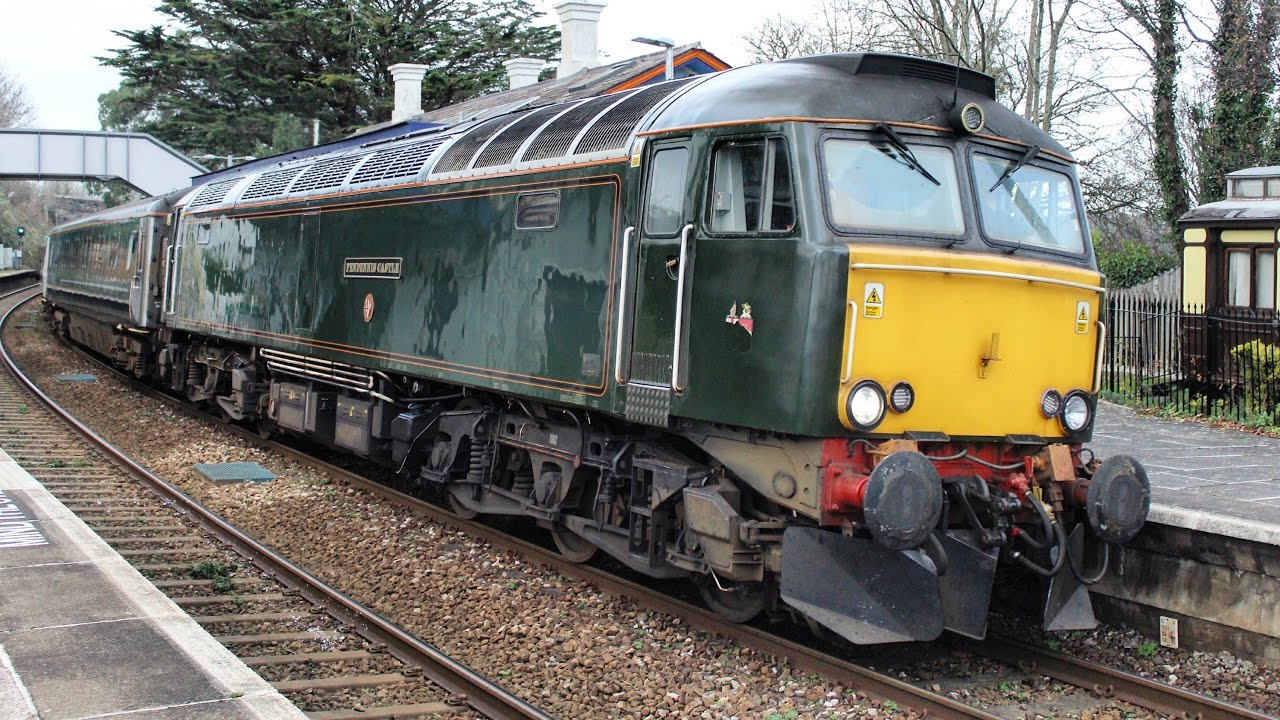 GWR class 57's Sleepers & Colas class 70 - St Germans - YouTube