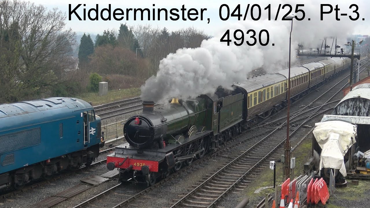 4930 Hagley Hall. Winter Steam Gala, Kidderminster, part 3. 04/01/25 ...