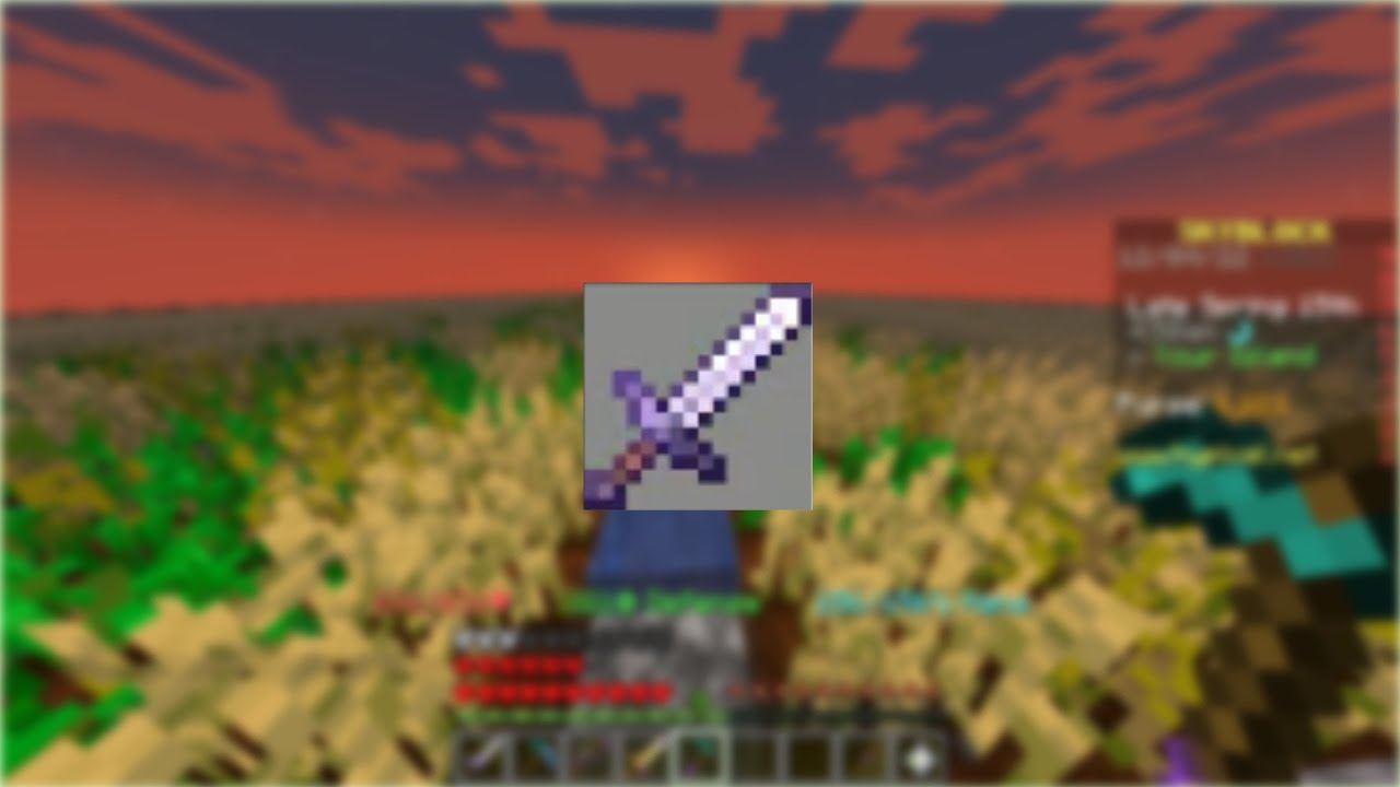 Getting the Golem Sword in Hypixel: Skyblock - YouTube