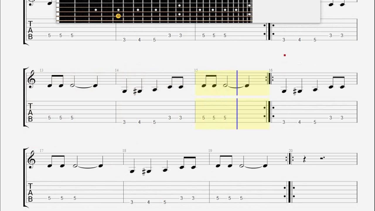 Black Sabbath Hand Of Doom GUITAR TABLATURE - YouTube