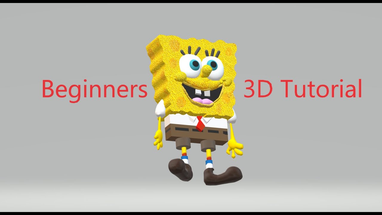 Spongebob Sqaurepants | Paint 3D Tutorial - YouTube