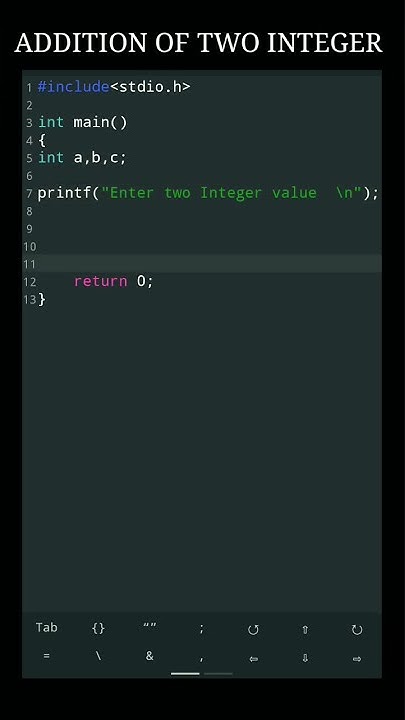 How to add number in C language | #C #C_language #coding @Eralogy - YouTube