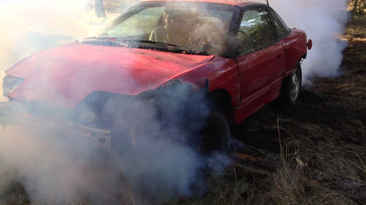 94 Saturn SC2 Burnout - YouTube