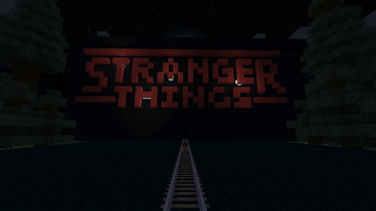 Stranger Things: Minecraft Roller Coaster - YouTube
