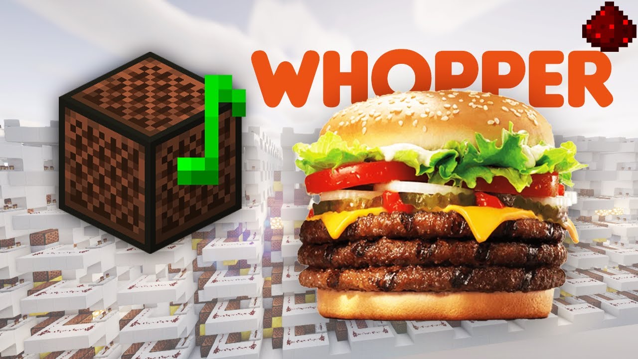 Whopper Whopper Whopper but it's minecraft note blocks - YouTube