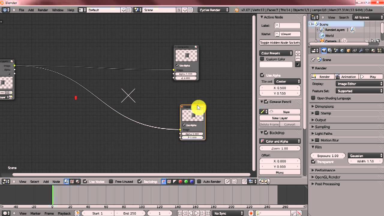 How to use the Transparent Feature in Blender - YouTube