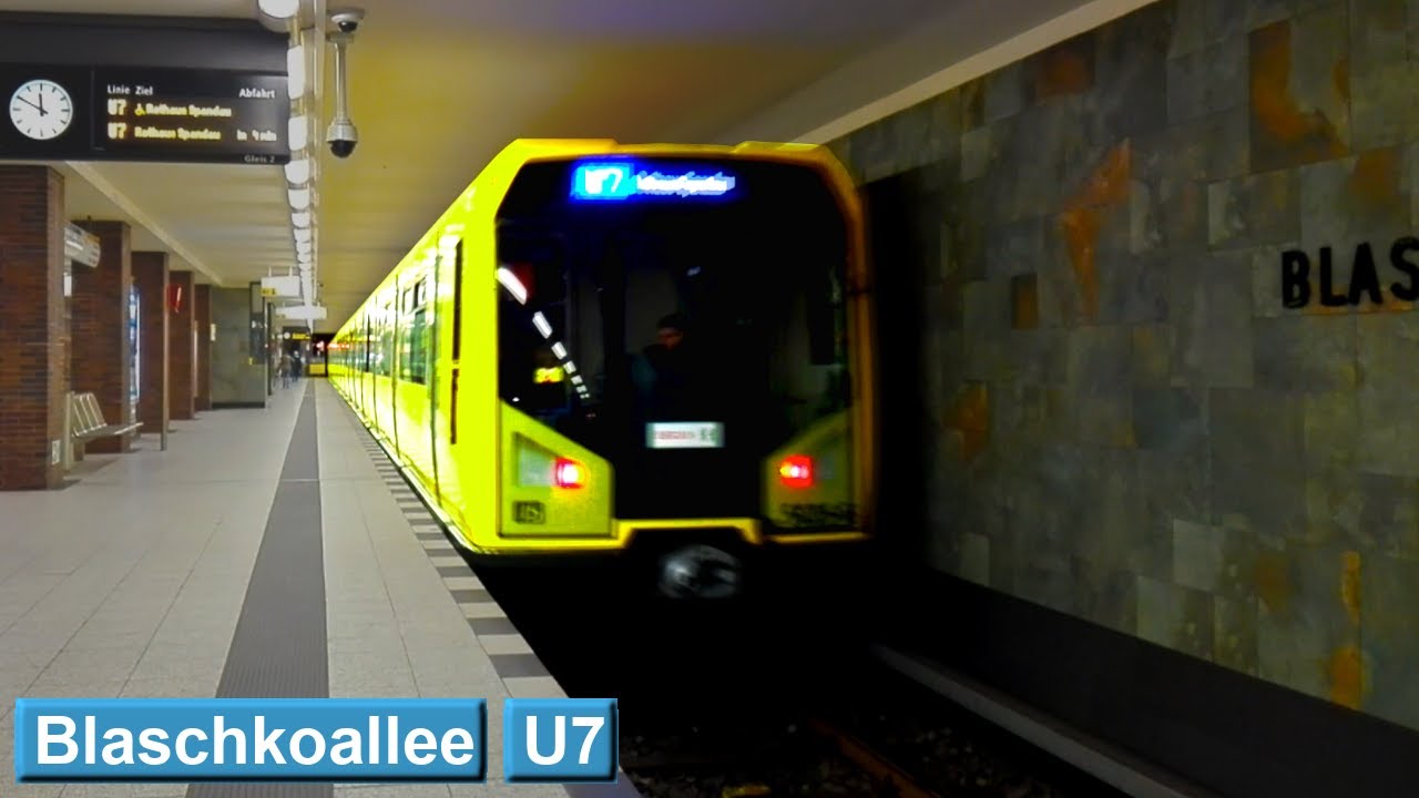 Blaschkoallee | Line U7 : Berlin U-Bahn ( BVG H - F92 ) - YouTube