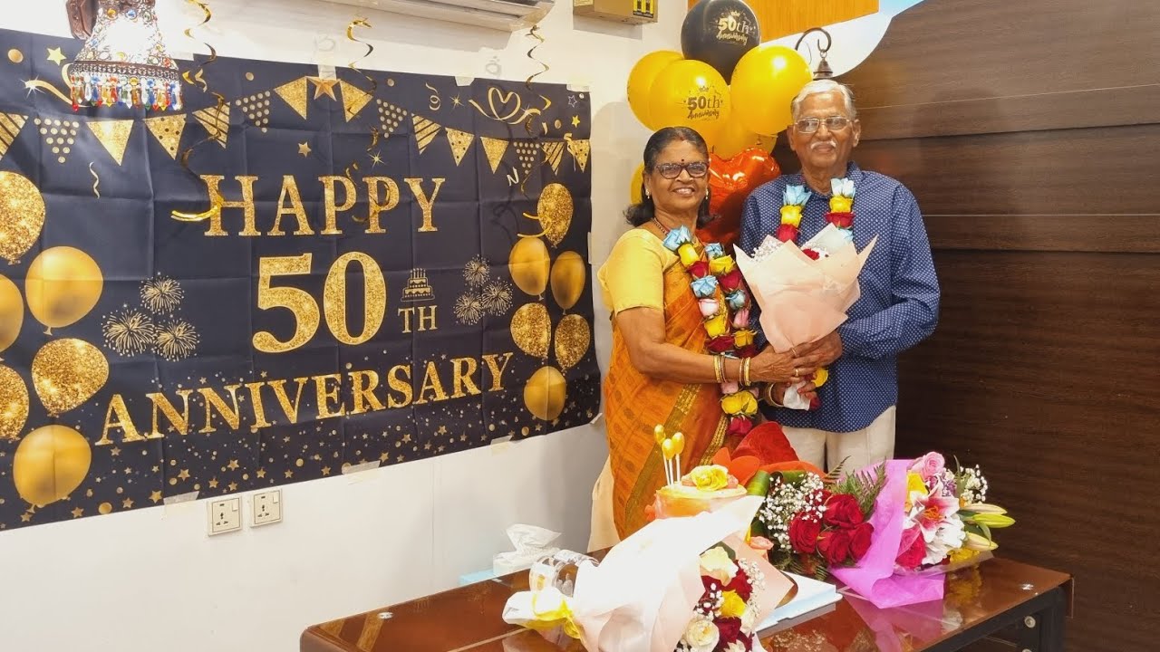 Parents' 50th Wedding Anniversary celebration | Golden Jubilee ...