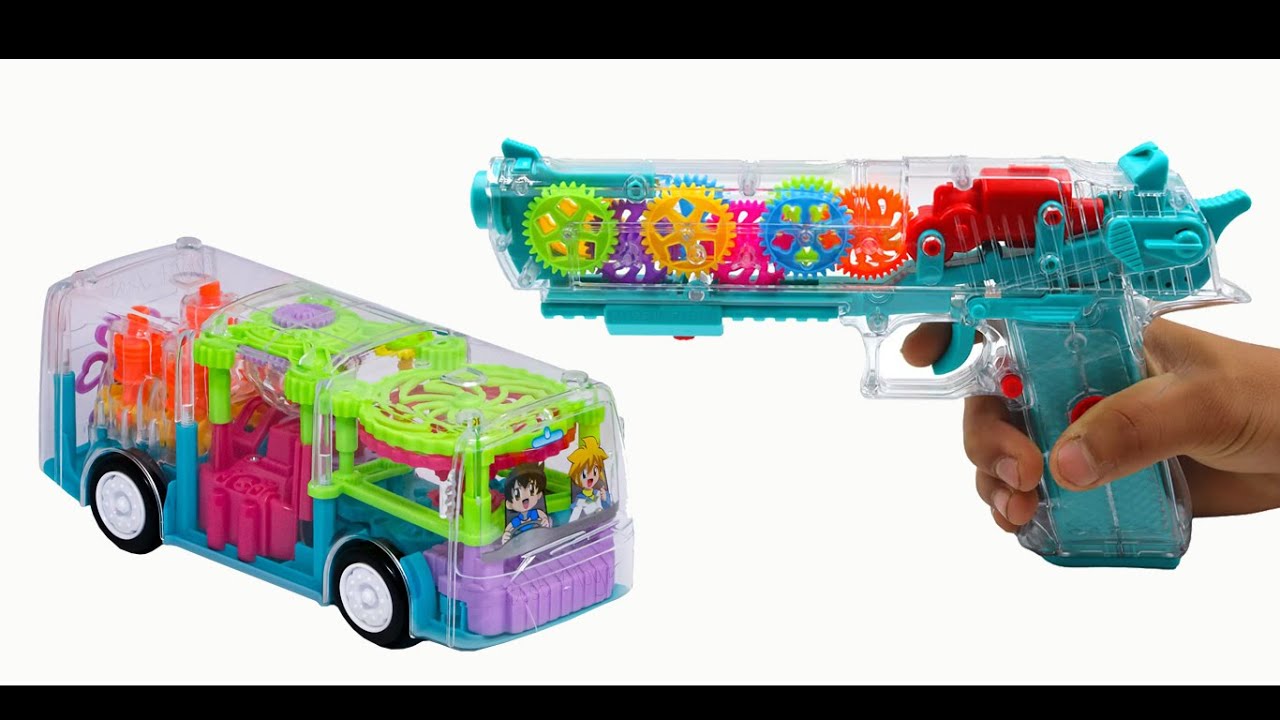 Gear Gun , bus Light toy Unboxing & testing || kidztoonz.in - YouTube