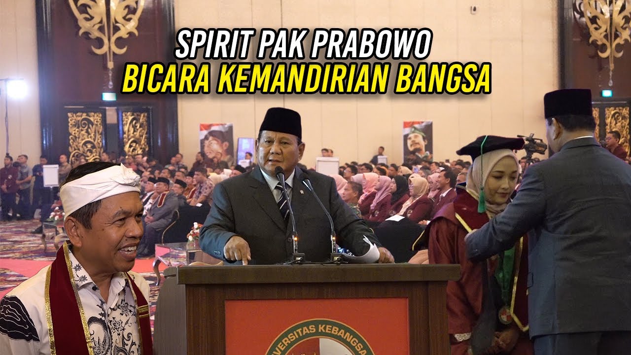 SPIRIT PAK PRABOWO BICARA KEMANDIRIAN BANGSA | DI DEPAN WISUDA UKRI ...