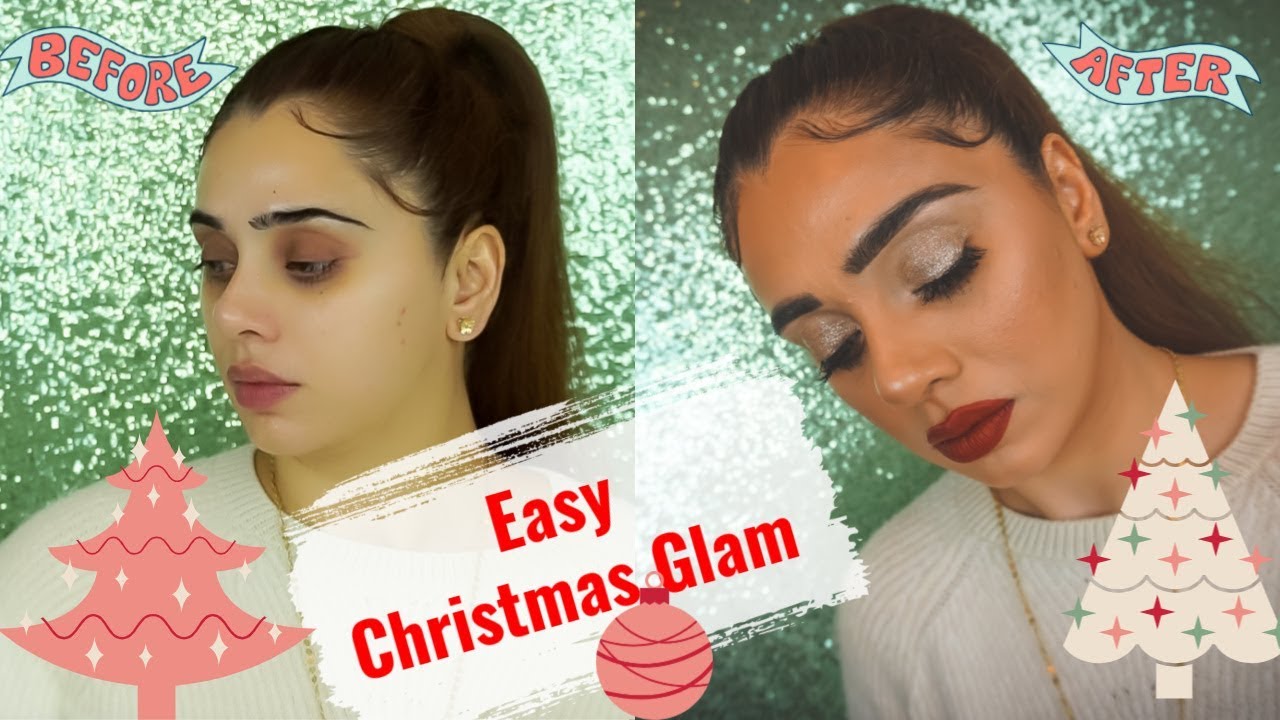 The Ultimate Easy Classic Christmas Makeup 2019 Tutorial Evelyn